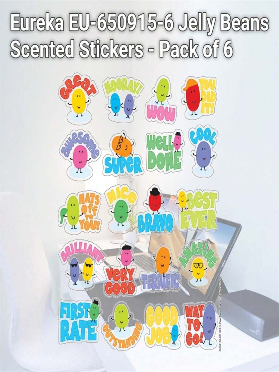 Eureka EU-650915-6 Jelly Beans Scented Stickers - Pack Of 6 | SHEIN USA