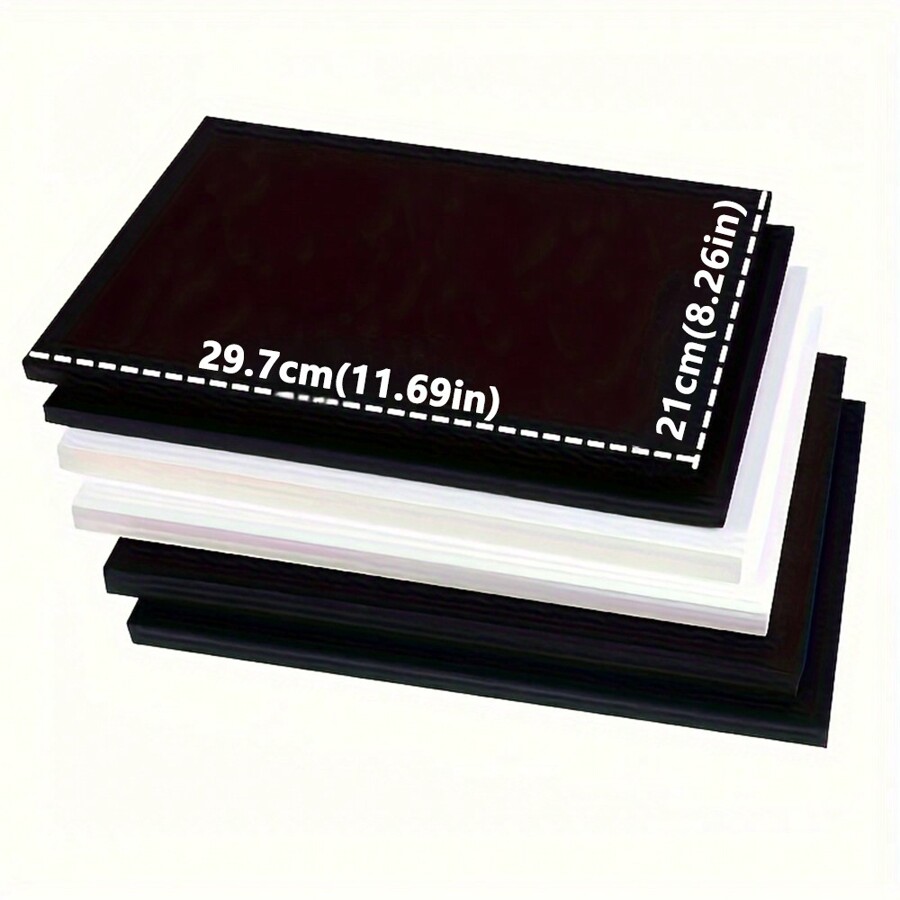 40 Sheets Black And White Cardboard Combination A4 (8.26 * 11.69 Inches ...