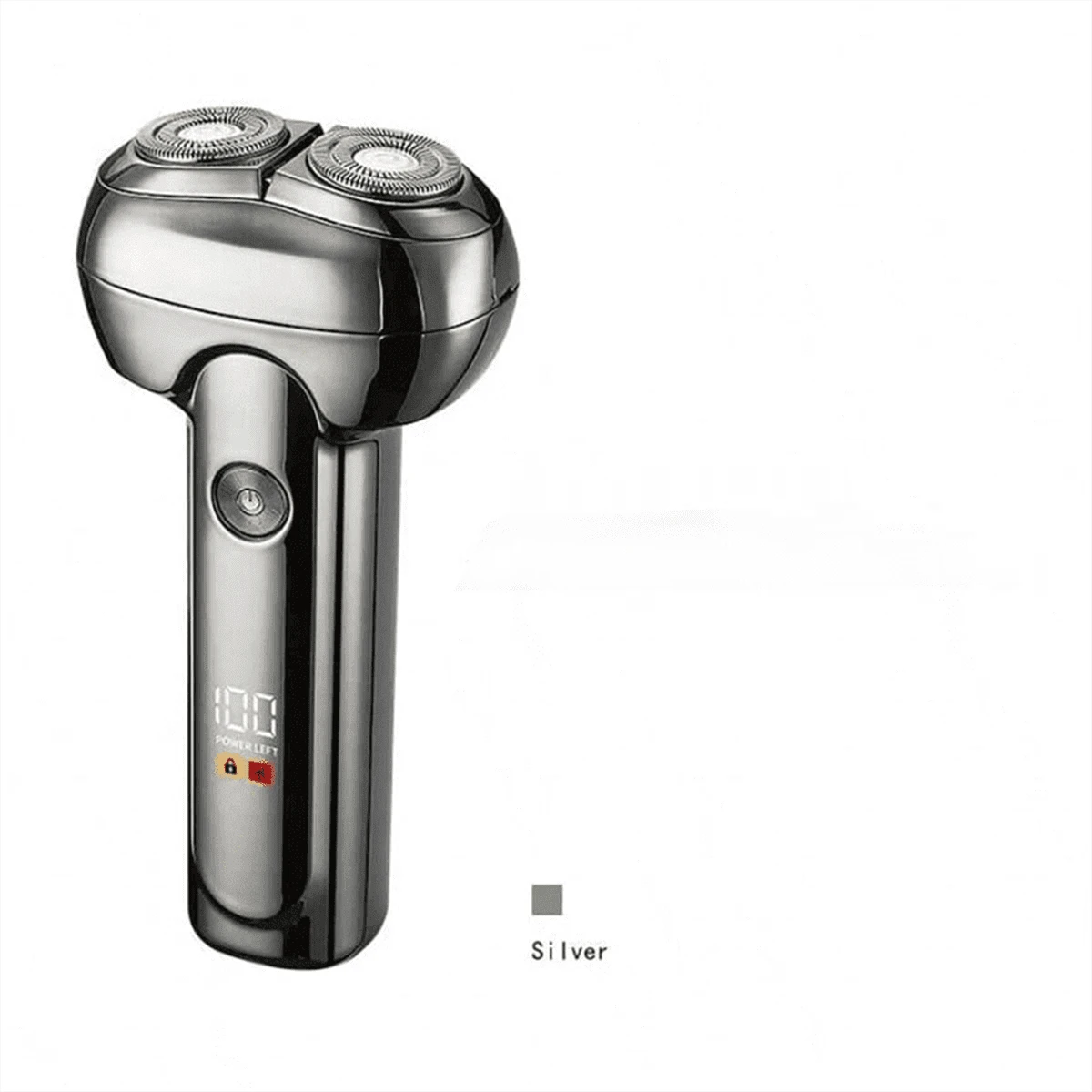 New Electric Shaver Double Floating Head Beard Razor Men's Mini Digital ...