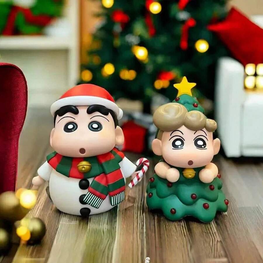 CRAYON SHINCHAN 1pc Anime Crayon Shin Chan Action Figure Christmas Tree ...