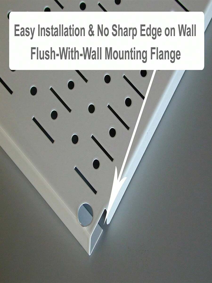 Wall Control 30-P-3232W White Metal Pegboard - Two Panel Pack 32 In ...