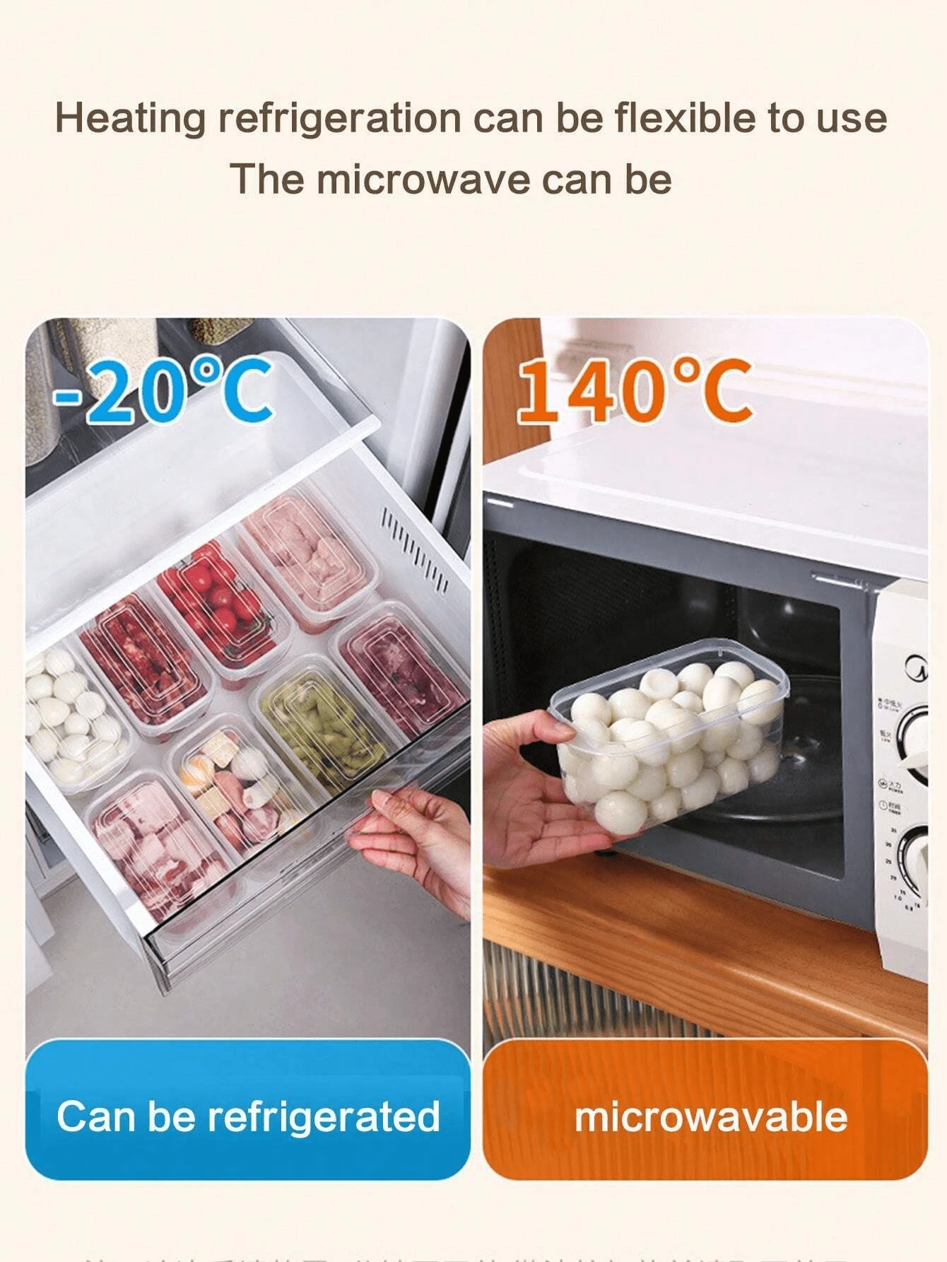 6 / Set Of 700 Ml /24 Oz Kitchen Food Storage Containers, Sealed Leak ...