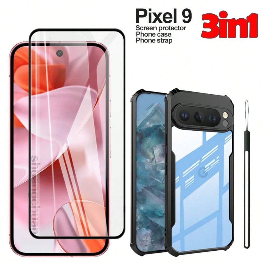 Hülle für Pixel 9-Displayschutz Pixel 9 Pro XL-Hülle Pixel 9 Pro High ...