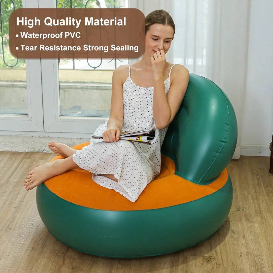 Sillas inflables para adultos, sillón inflable tipo tumbona, silla ...