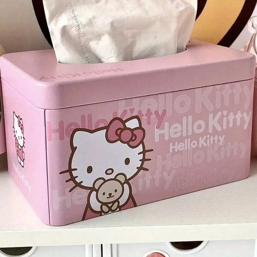Sanrio [License]1 Sanrio Chic Hello Kitty Tissue Box Holder - Stainless ...