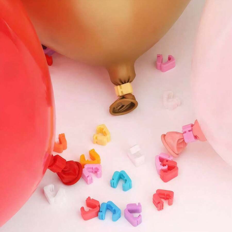 100pcs/Pack Balloon Clips, For Balloon Sealing & Decoration, Suitable ...