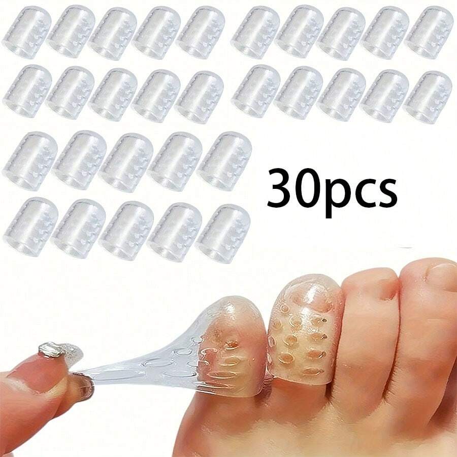 30pcs Transparent Silicone Toe Caps, Soft & Comfortable, Reduce ...
