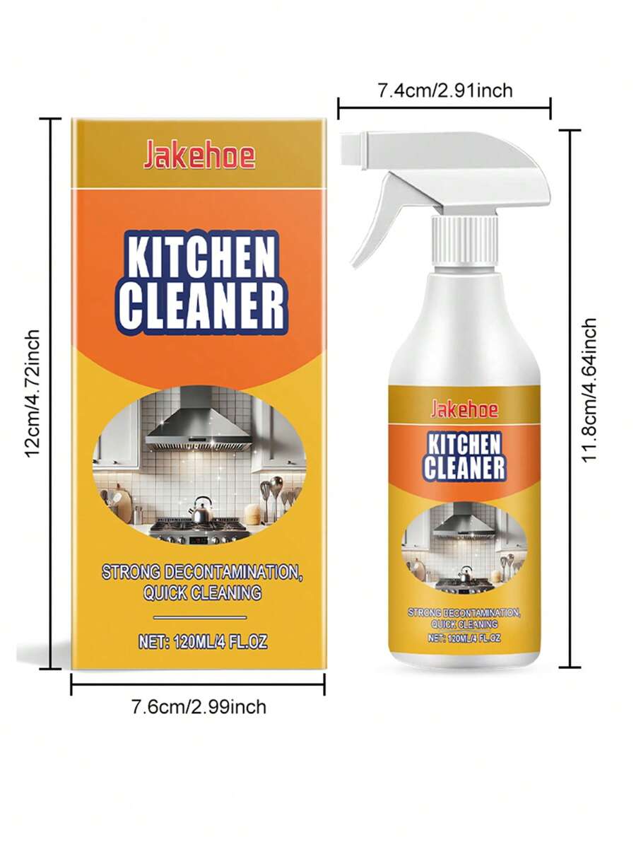 1 Box 120ml Kitchen Degreaser Cleaner - Removes Grease, Oil Stains From ...