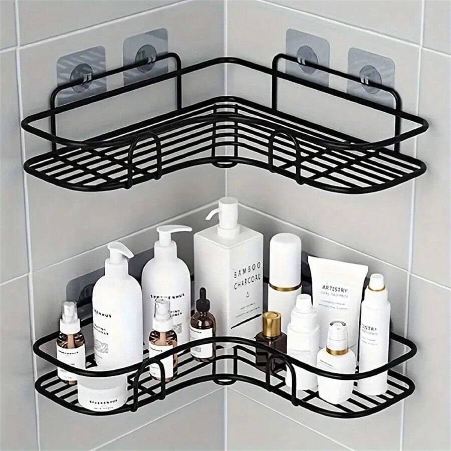 Stainless Steel Corner Shower Rack - Rust Resistant, Wall Mounted ...