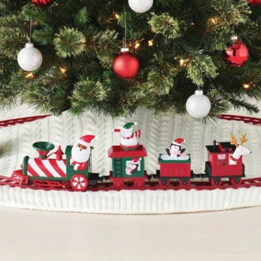 Animated Christmas Train And Track Set | SHEIN USA