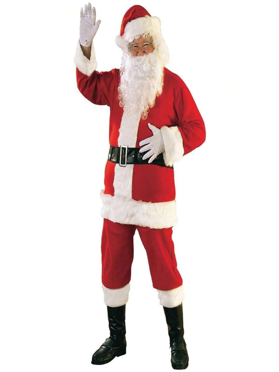 Morris Costumes RU23311XL Santa Suit Flannel Costume, Extra Large 50-56 ...