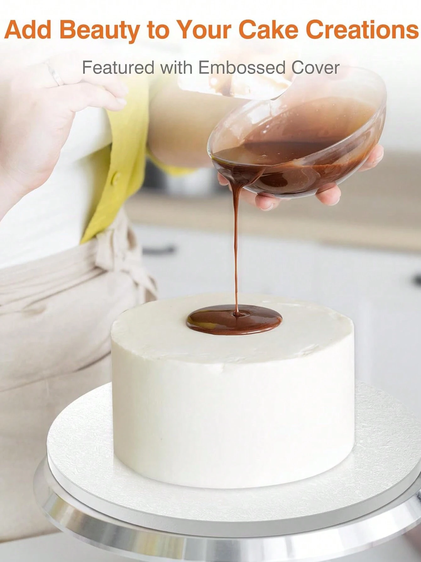 1/2/3/4pcs White Round Cake Boards, 1/2 Inch Thick Sturdy Cake Bases ...