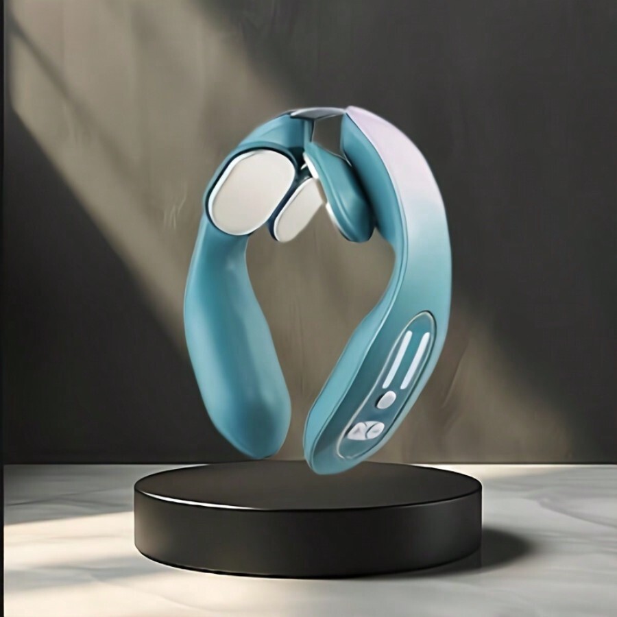 USB Rechargeable Multi-Head Neck Massager, With Lithium Polymer Battery ...