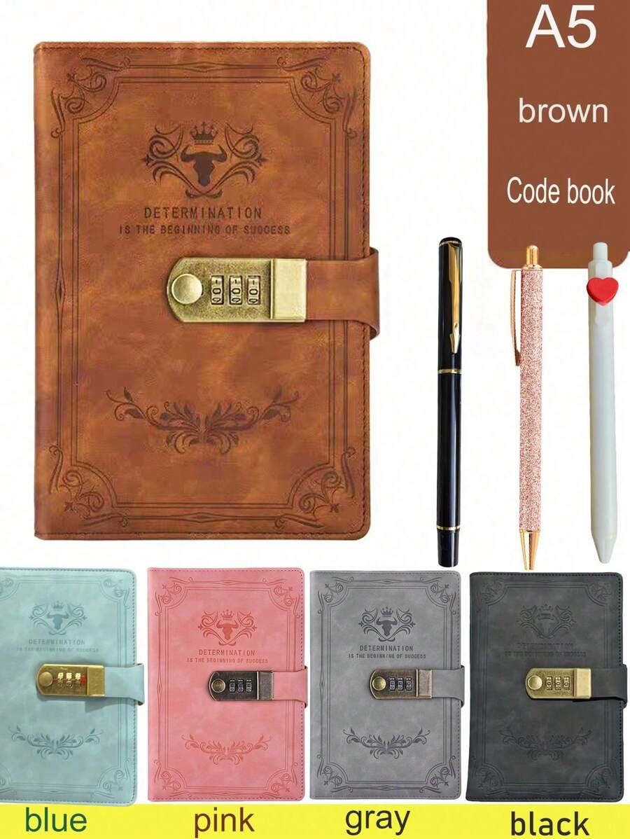 1pc Vintage Design Cover Notebook | SHEIN USA