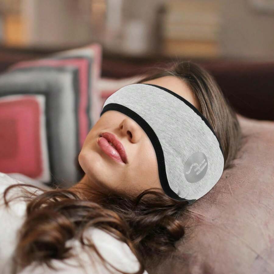 2Pcs Blindfold Eye Mask With Earmuffs Sleeping Mask With Free 3M Ear ...