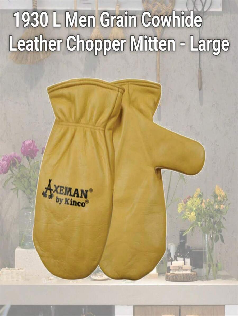 Kinco 1930 L Men Grain Cowhide Leather Chopper Mitten - Large | SHEIN USA