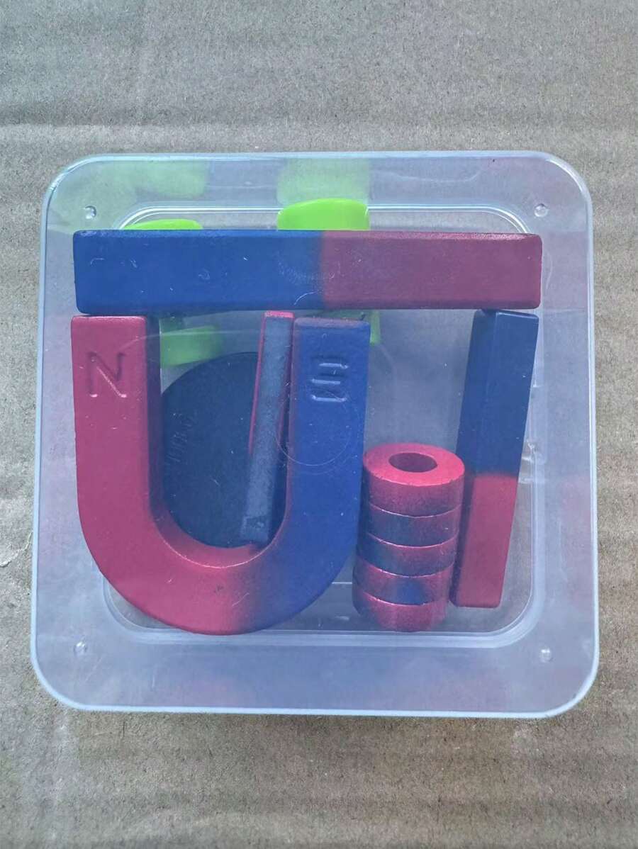 A Set Of Boxed Teaching Magnet Experiment Kit With U-Shaped Bar, Round ...