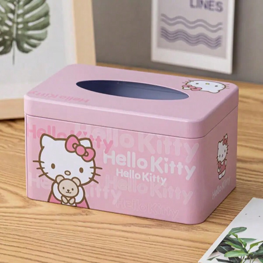 Sanrio [License]1 Sanrio Chic Hello Kitty Tissue Box Holder - Stainless ...