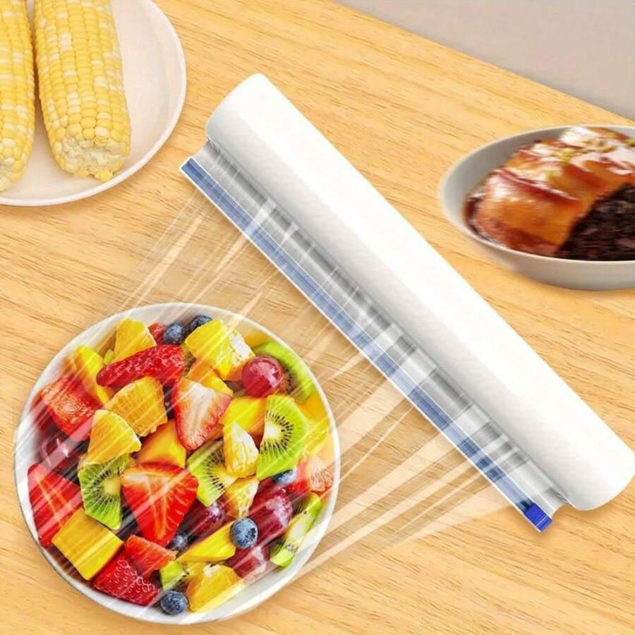 Best Sell Kitchen Accessories Plastic Wrap Dispenser Cutter Cling Film ...