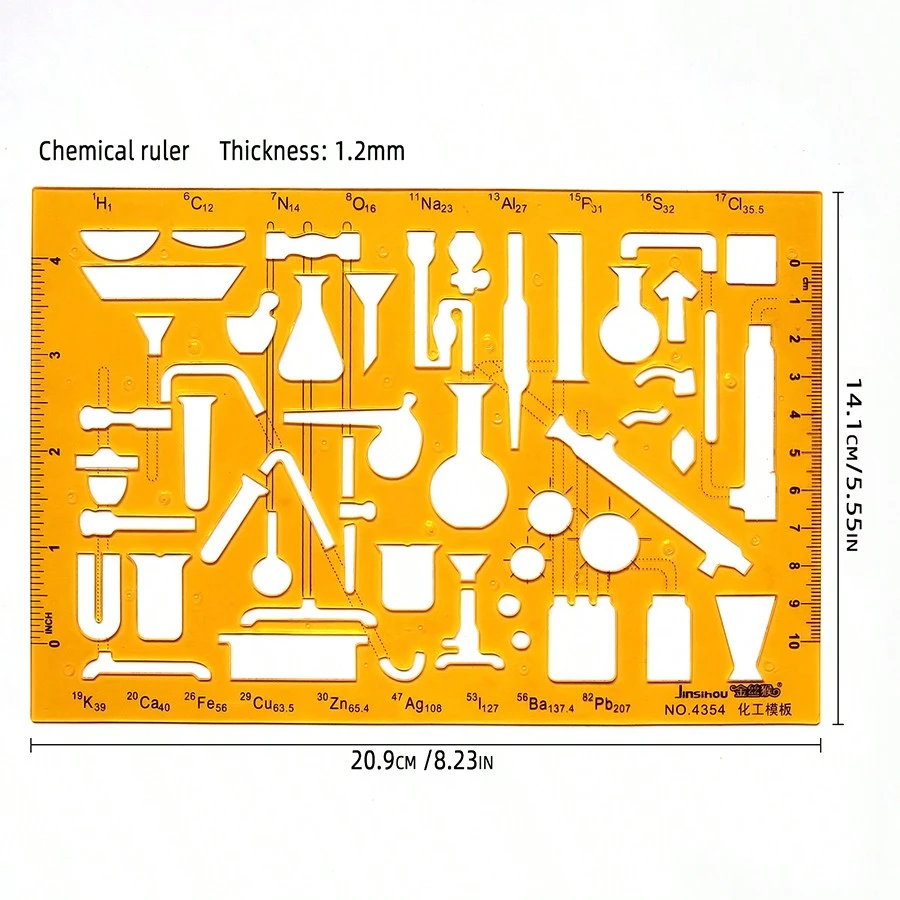 Graphic Ruler Template, Round Ellipse Ruler, Resin, Flat Design ...