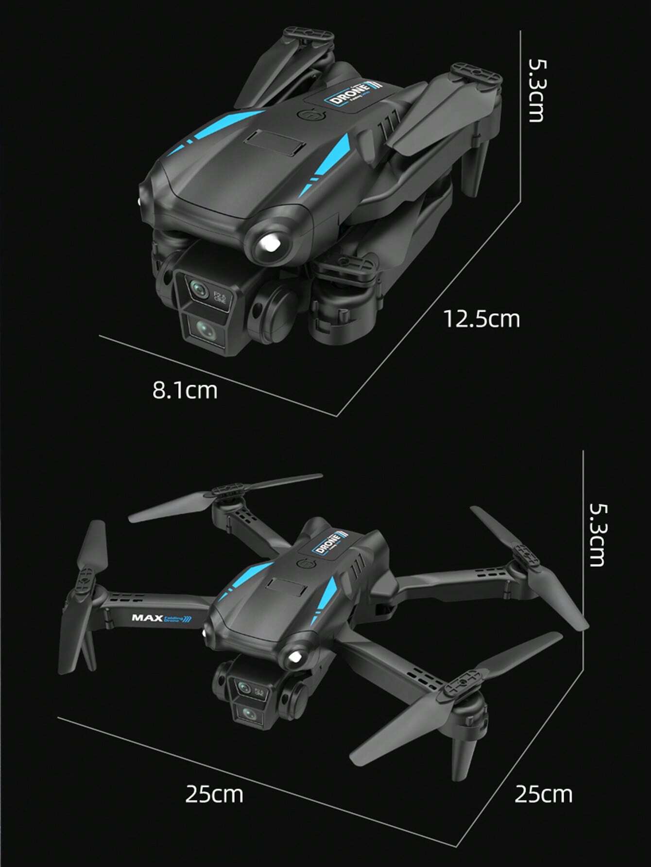 M16 Drone Intelligent Obstacle Avoidance Optical Flow Hovering Dual