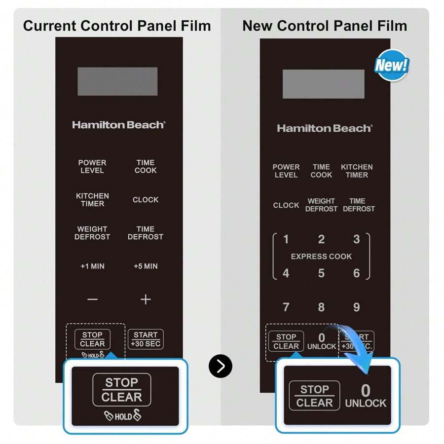Hamilton Beach 1.6 Cu Ft Sensor Cook Countertop Microwave Oven In ...