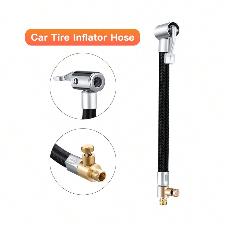 Car Mounted Quick Inflation Pump Extension Pipe Connection Hose Tire ...