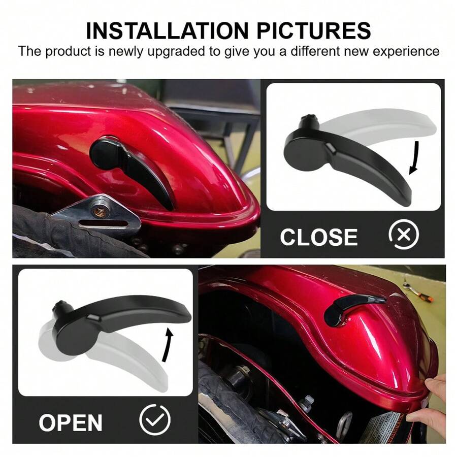 1Pair Stable Performance Saddle Bag For Touring Street Glide Lifter ...