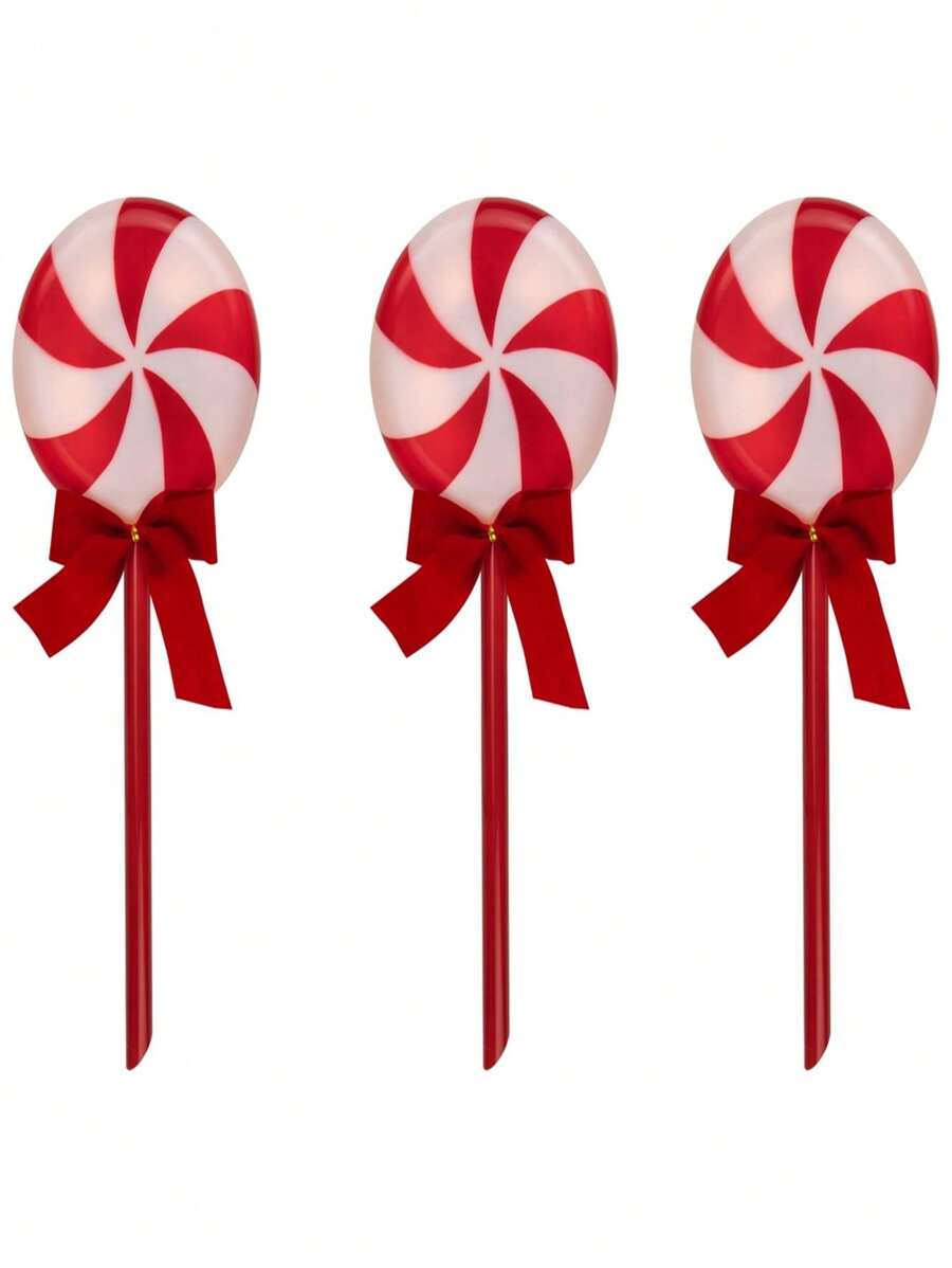 Northlight 35167262 16 In. Peppermint Candies Christmas Pathway Markers ...