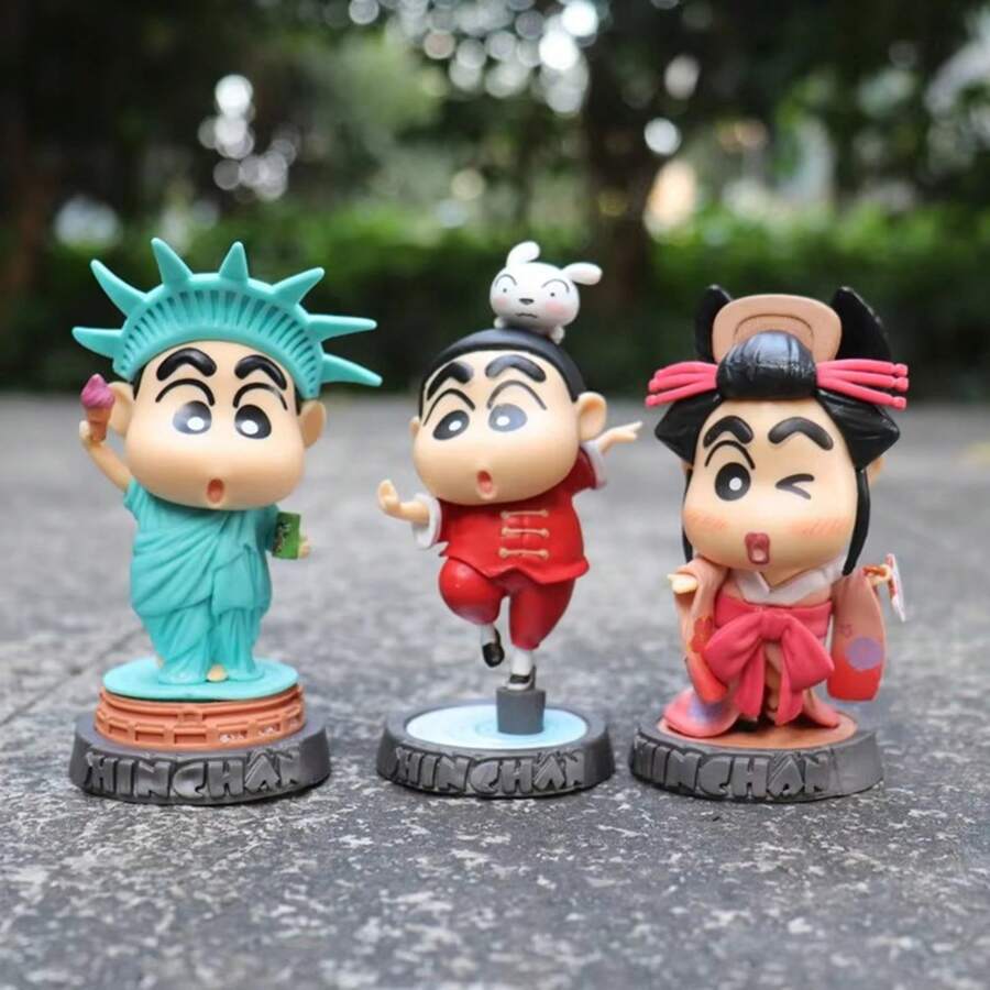 CRAYON SHINCHAN Crayon Shin Chan Cake Decoration PVC Action Character ...