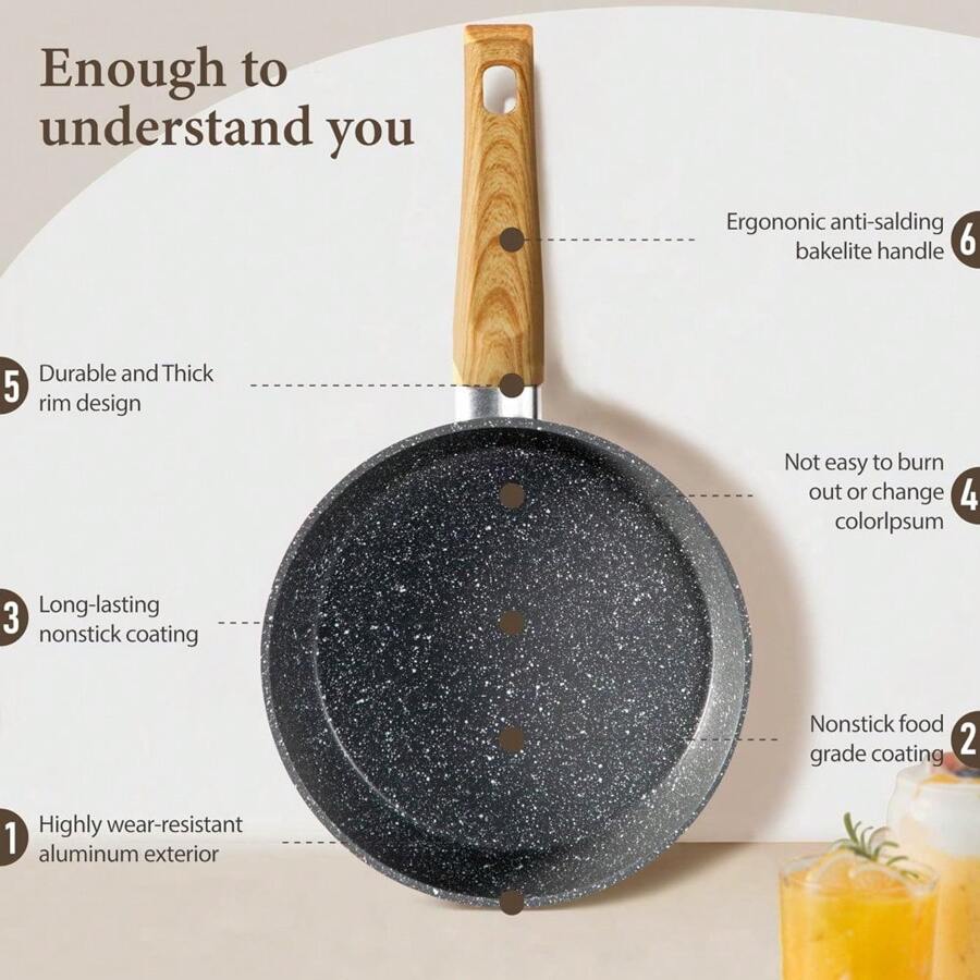 Kitchen Academy Induction Cookware Sets - 12 Piece Cooking Pan Set ...