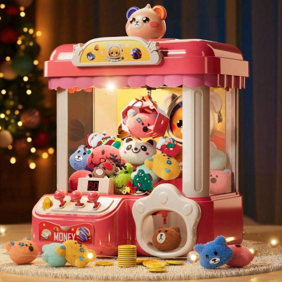 Claw Machine With Light Music Candy Claw Machine Arcade Game Toy Moda Claw Machine With Light 