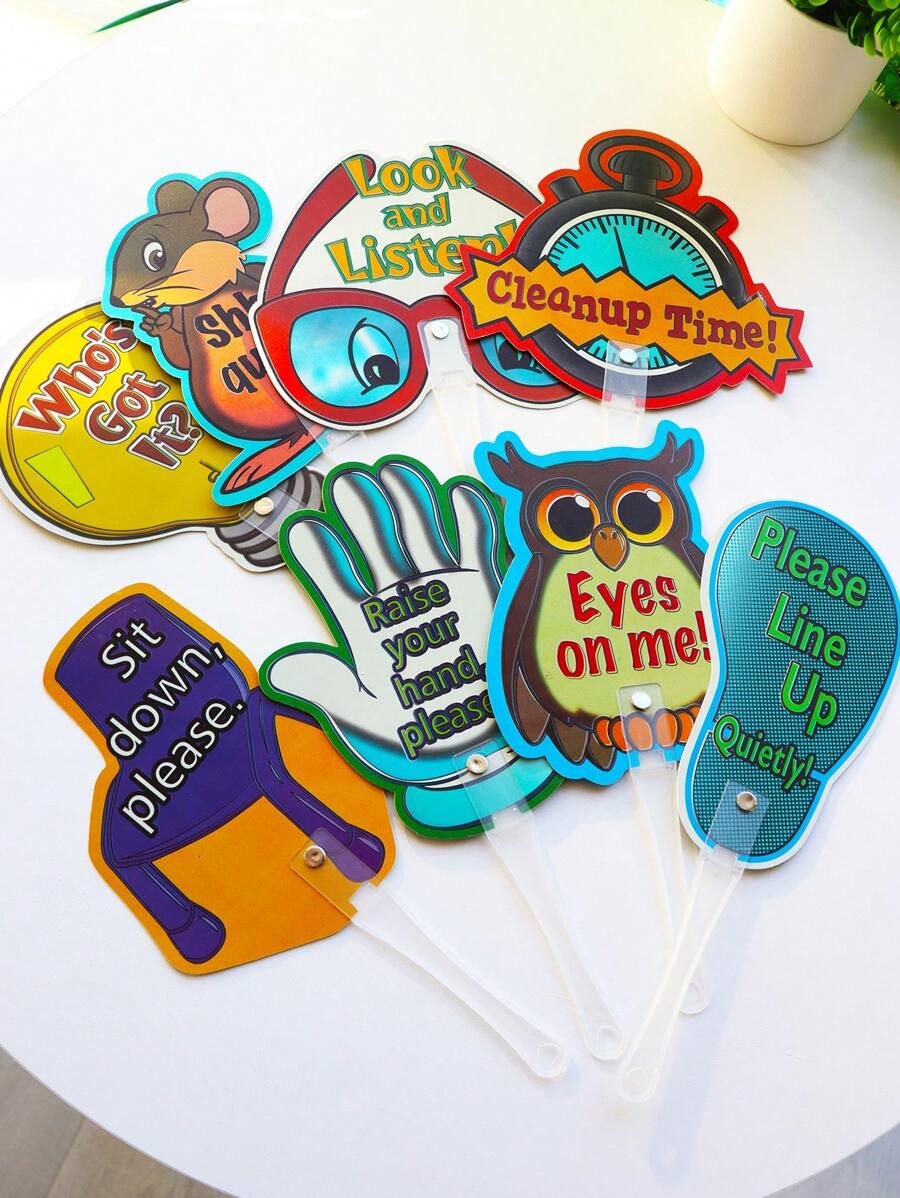 hoojojo 8 Double-Sided Classroom Rule Flashcards, Interactive ...