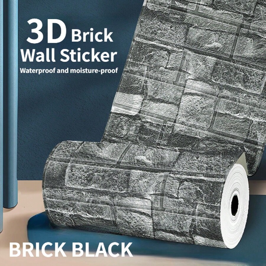 1 Roll Foam Wall Tile Stickers, 500cm Long 3D Tile Stickers, Easy To ...