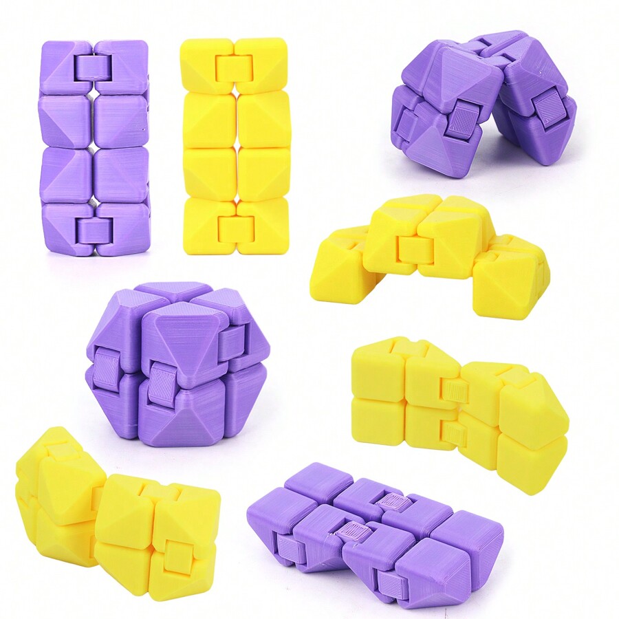 3D Printed Infinity Cube, Stress Relief Toy, Endlessly Foldable Cube ...