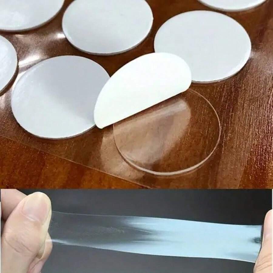 20pcs Clear Round Double-Sided Adhesive, High Viscosity And Stain-Free ...