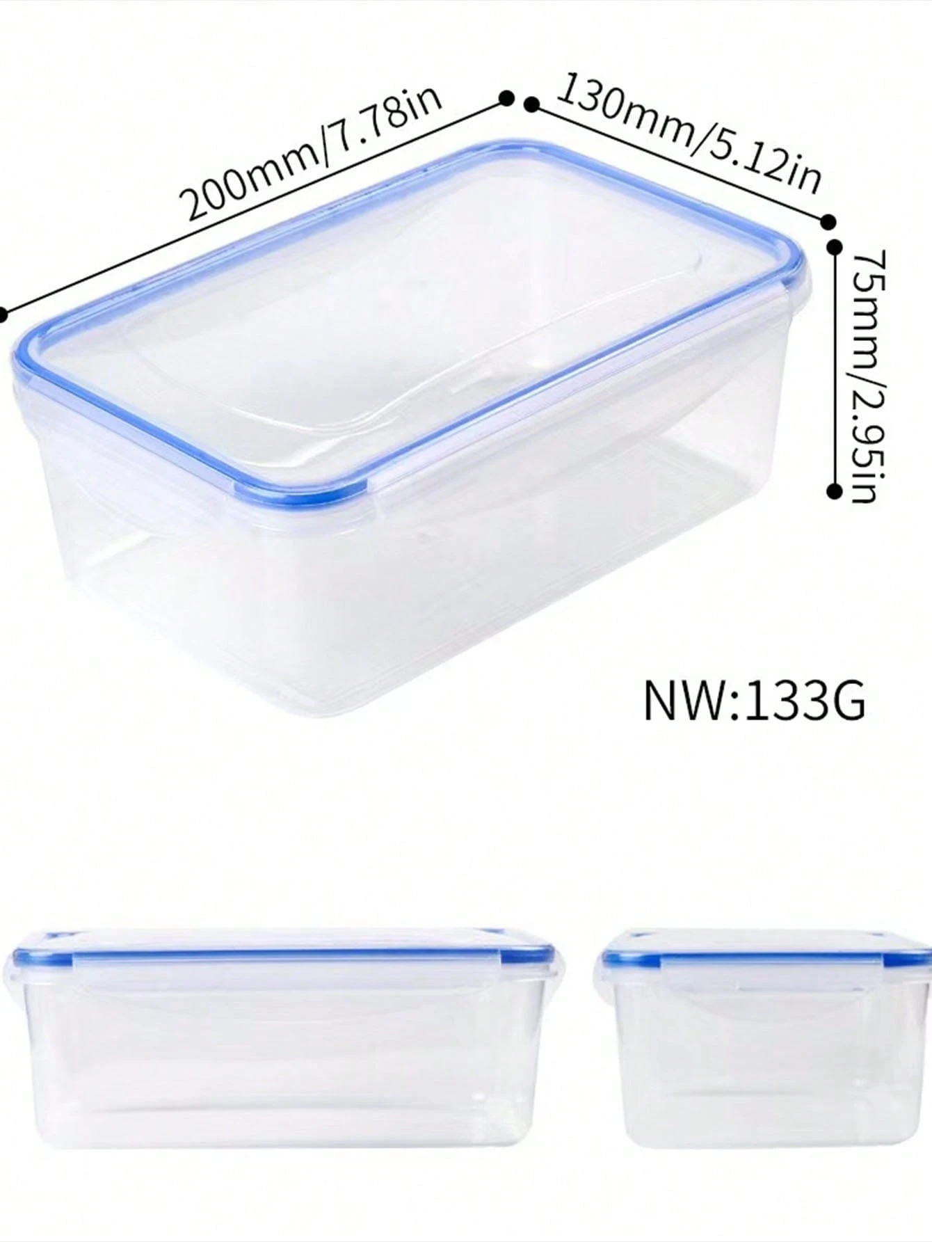 Joytop- 1pc 200 Capacity Clear Plastic Cigarette Case, Tobacco Humidor ...