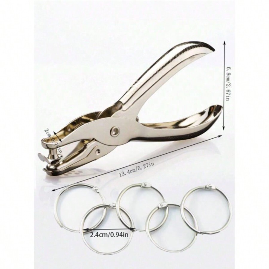 11-teiliges Set: 10 Lochzangen + 1 Einzellochstanzer für Schule und ...