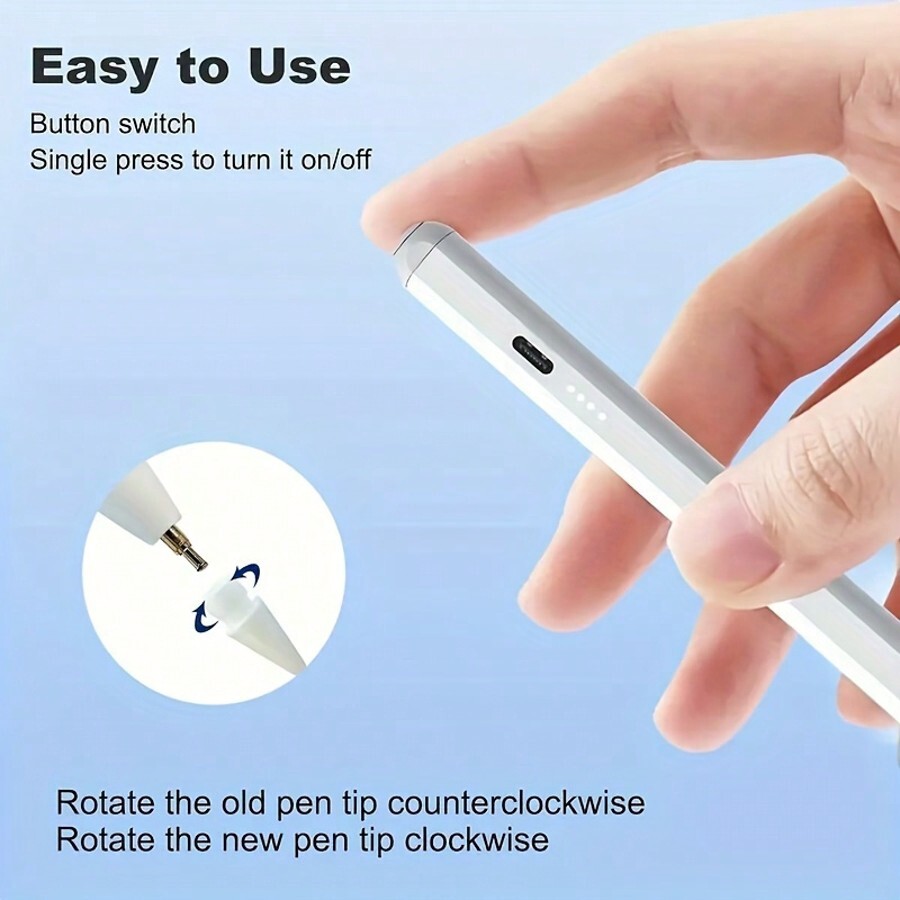 Stylus Pen, Rechargeable Digital Stylus Pen For Touch Screens - Compatibility With Smartphones ...