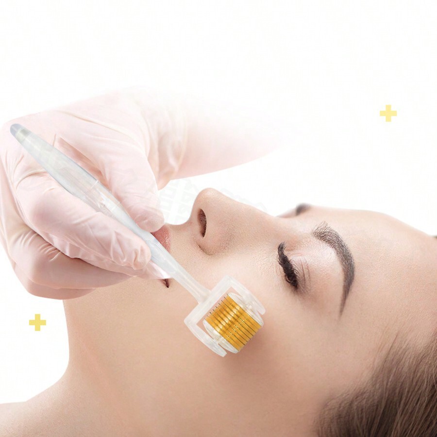 Roller Microneedle Roller For Face With 540 Pins Microneedles, Roller ...