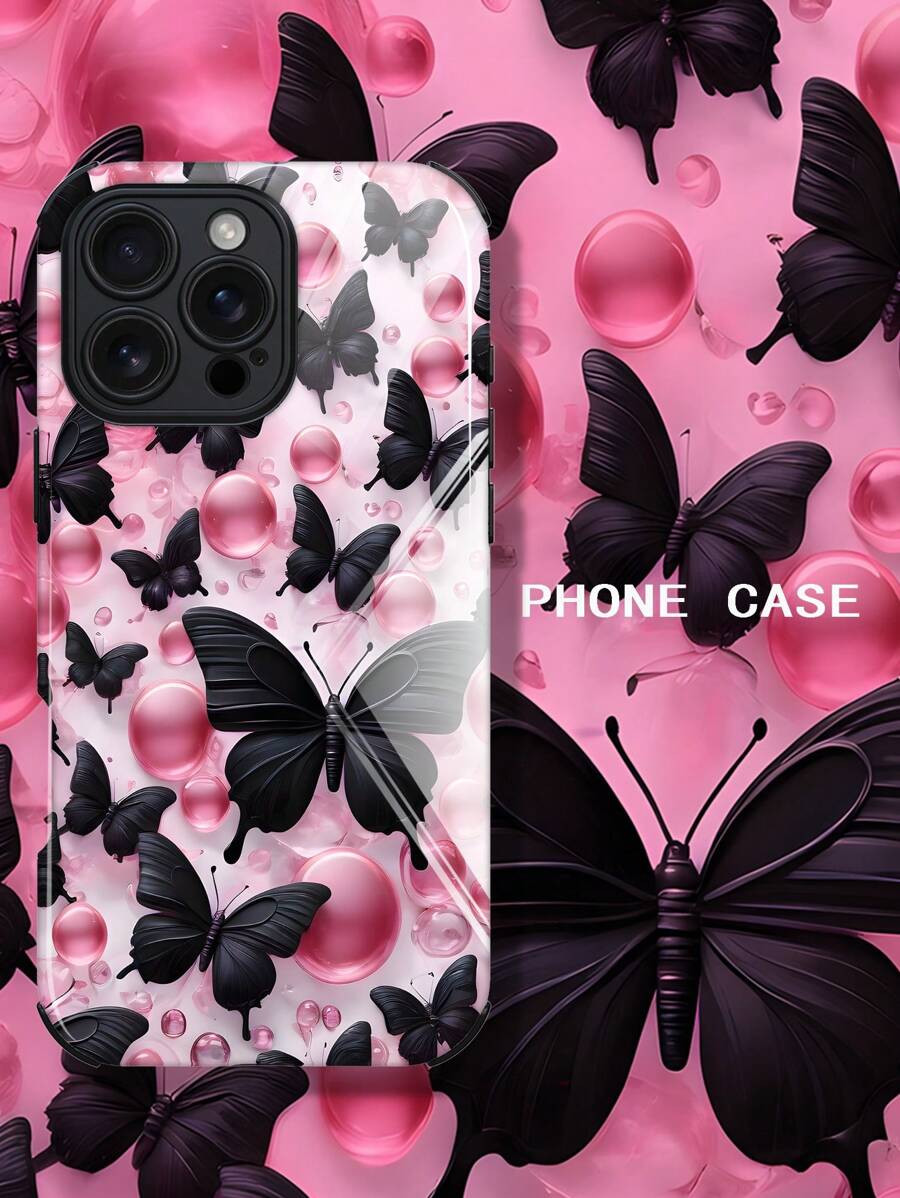 1 pieza Romántico y soñador Funda para teléfono de dos capas, suave TPU ...
