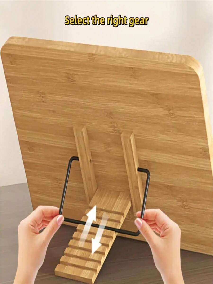 Wooden Bookshelves With Adjustable Angles, Multifunctional Reading ...