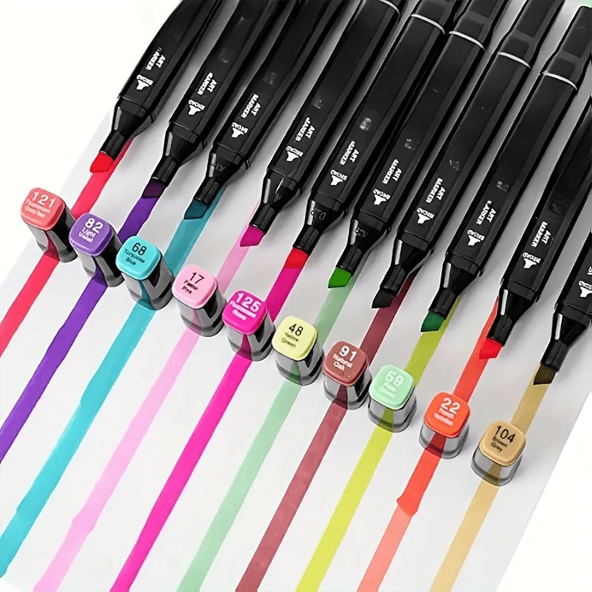 204/262pcs Double-Ended Art Marker Pen Set, Professional Drawing Sketch ...