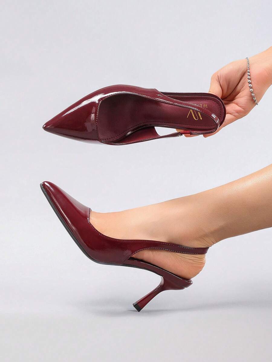 Fall/Winter 2025 Women's Classic Minimalist High Heels, PU Patent ...