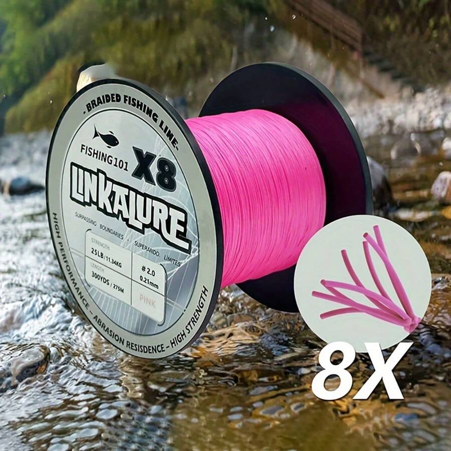 15-25lb Premium 8-Strand Braided PE Fishing Line - Ultra-Strong ...