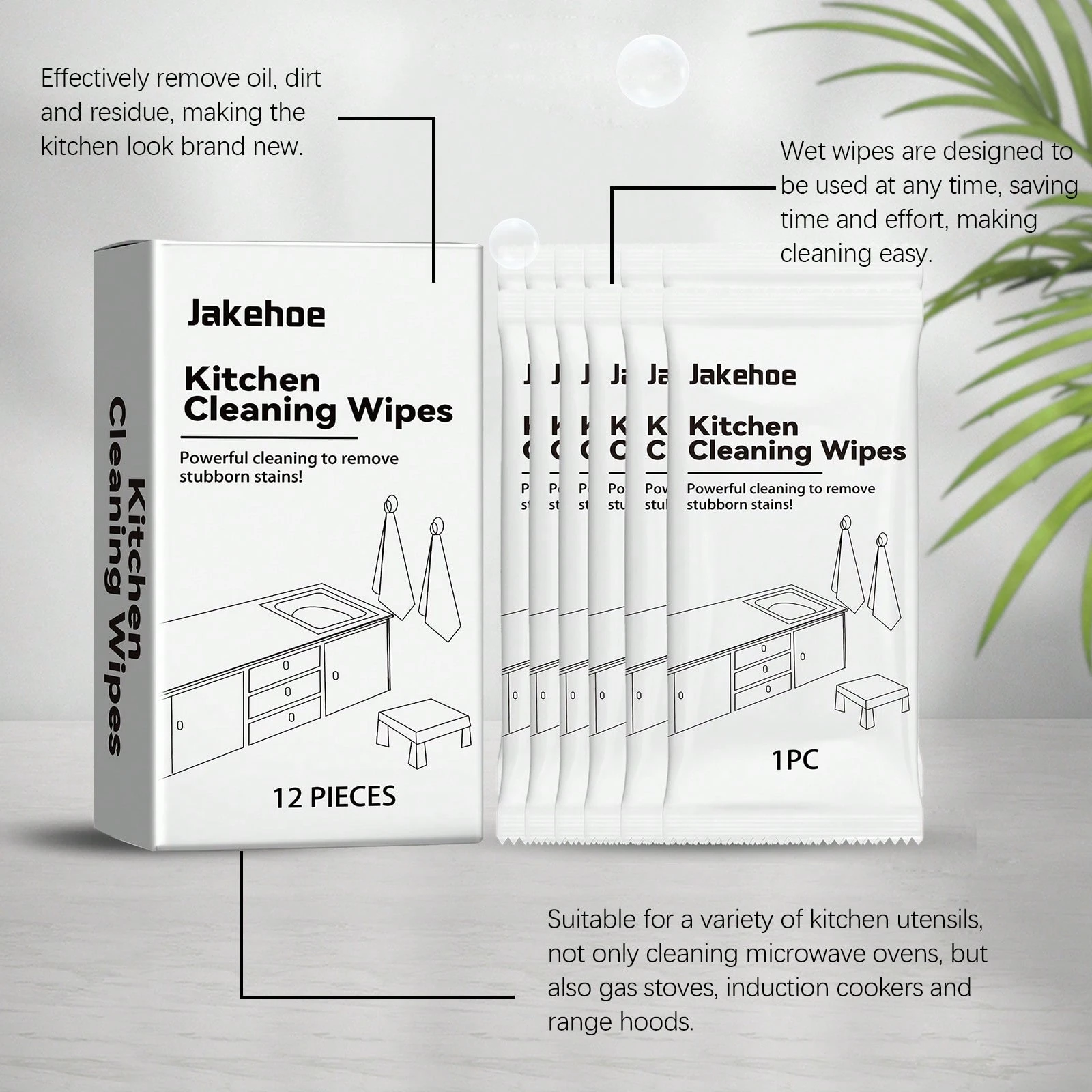 Jakehoe Multi-Purpose Oil Removal Powder Kitchen Stovetop Gentle Oil ...