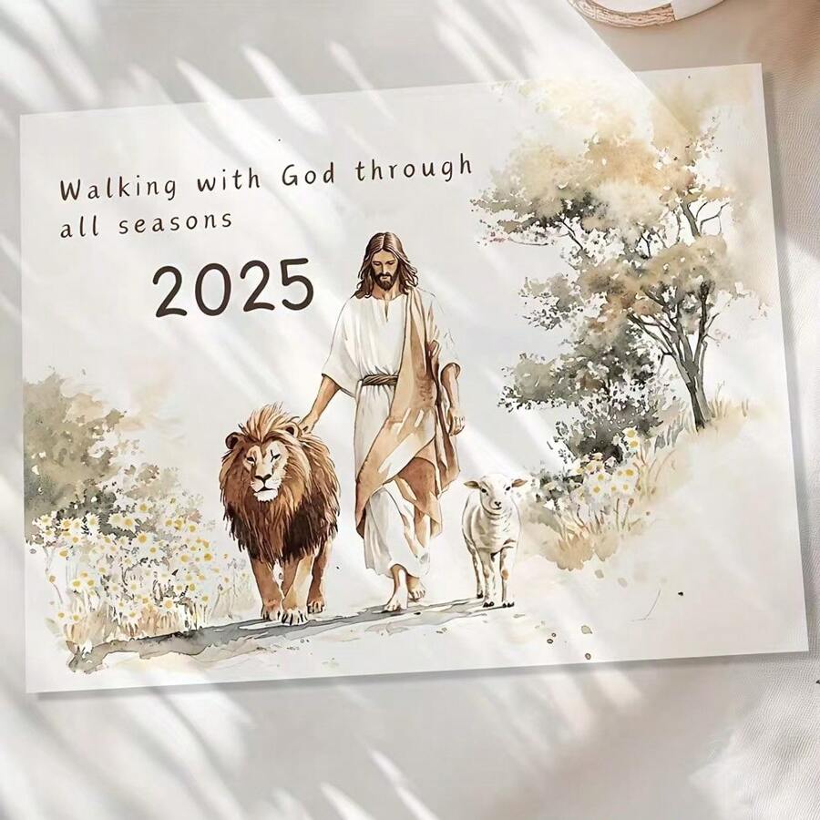 2025 Inspirational Bible Verse Wall Calendar - Christian Hanging ...