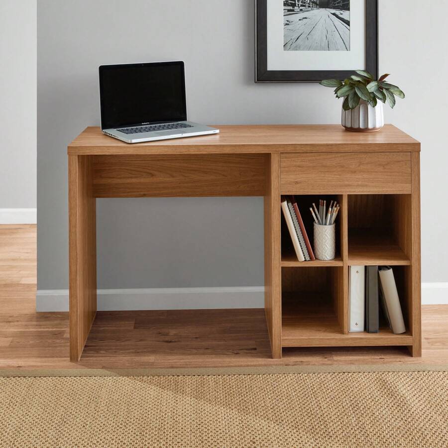 Well Wesley Adjustable Shelf Desk With Headphone Hook And Cable ...
