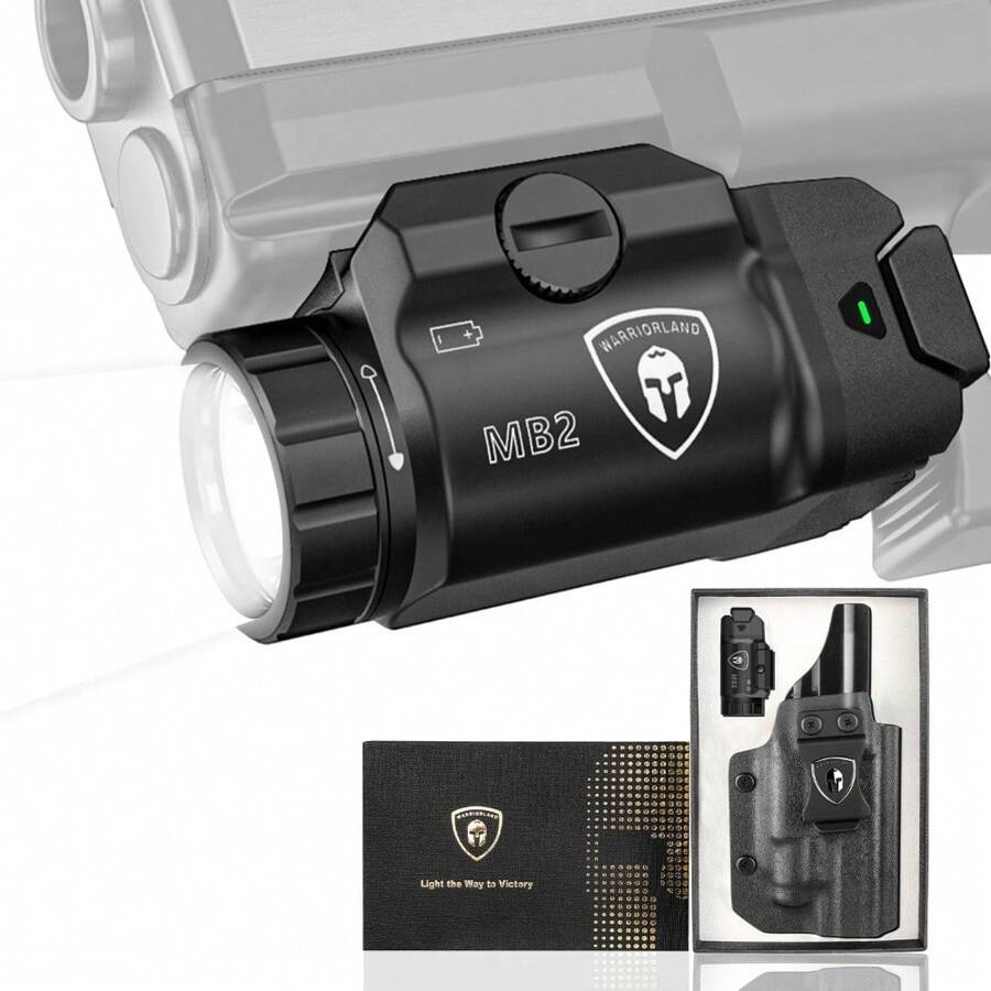 WARRIORLAND WARRIORLAND MB2 Pistol Light And Custom Kydex Holster, Fit ...