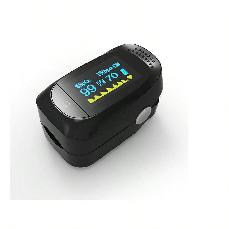 Fingertip Pulse Oximeter, Portable Heart Rate And Blood Oxygen Sensor ...